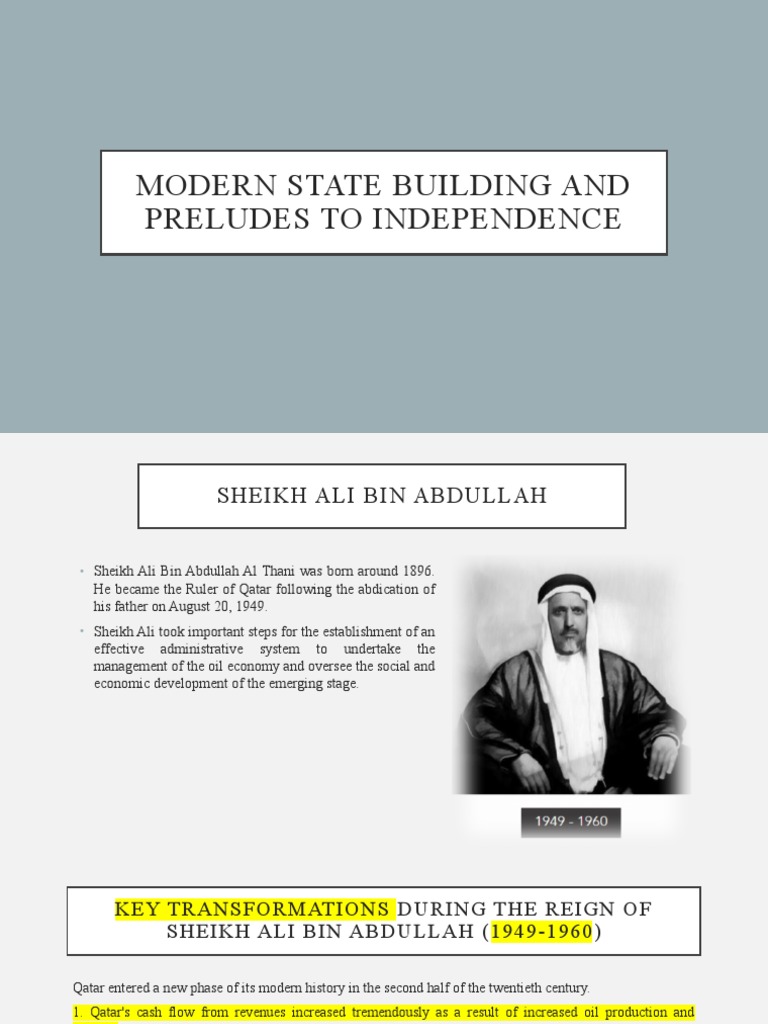 Week 6 - (1949-1995) Sheikh Ali + Sheikh Ahmed+ Sheikh Khalifa | PDF ...