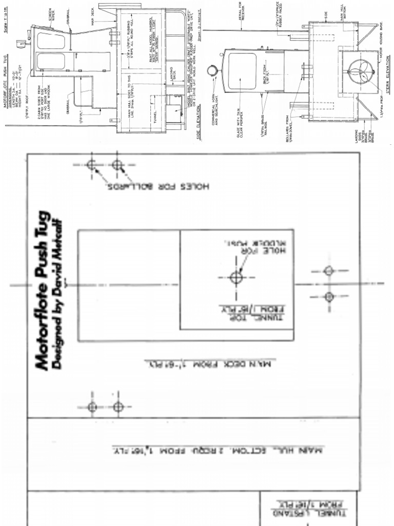 Motorflote Push Tug Plan | PDF