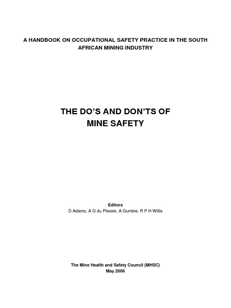 A Guide to Mine Safety Best Practices: The Do's and Don'ts of Mine ...