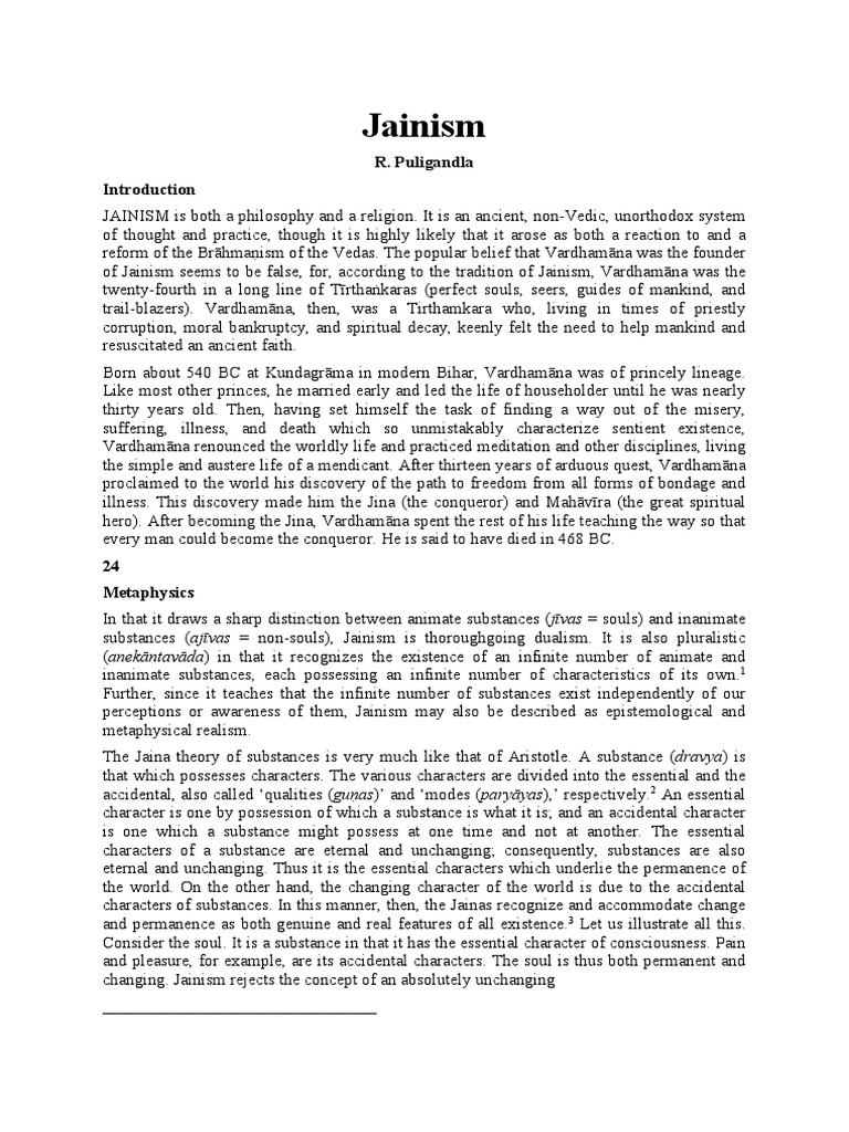 Jainism | PDF | God | Karma