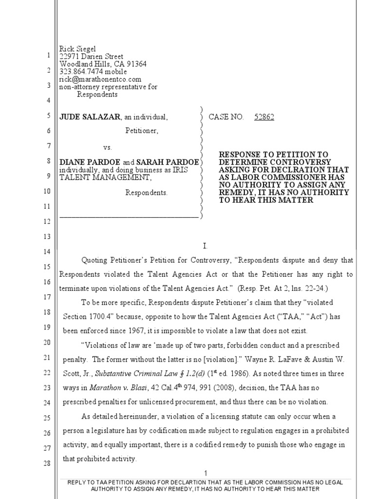 TAA Authority and Unlicensed Representation | PDF | Legal Remedy | License