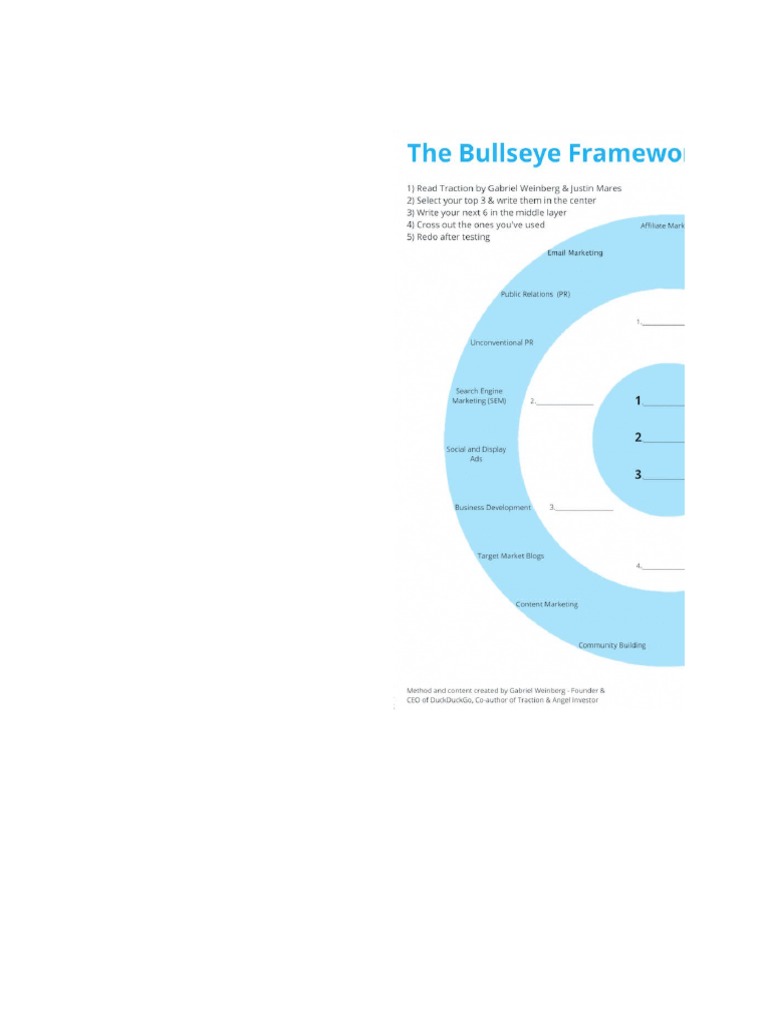 Bullseye Framework - Traction Book (AutoRecovered) | PDF | Marketing ...