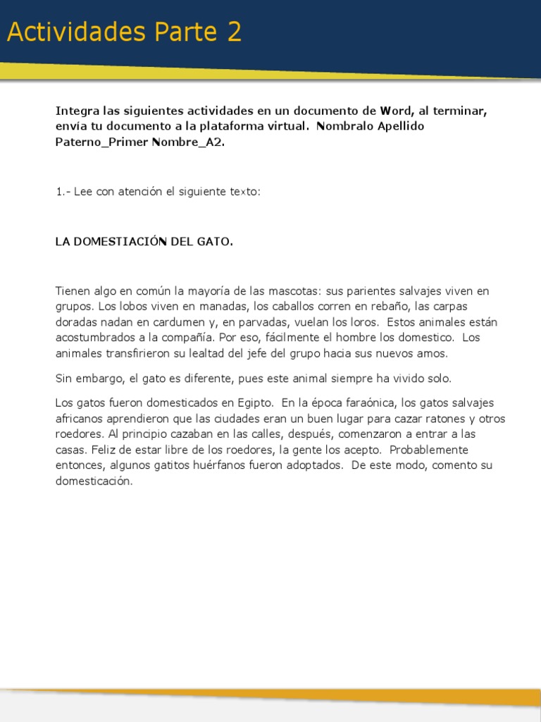 Parte 2 | PDF | Gatos | Lingüística