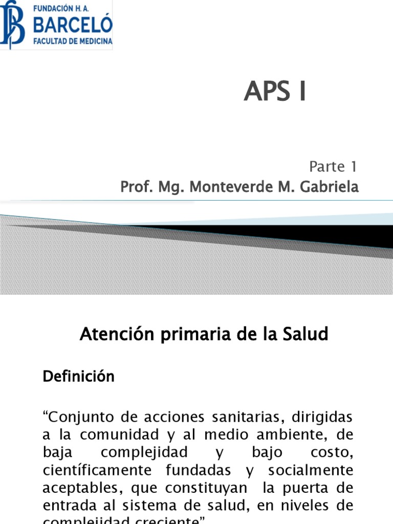 APS I CLASE 3 - Parte 1 | PDF