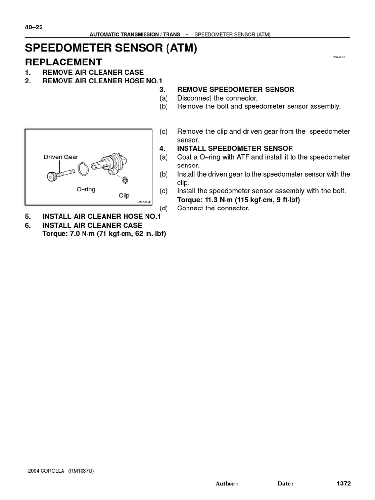 Speedometer Sensor | PDF