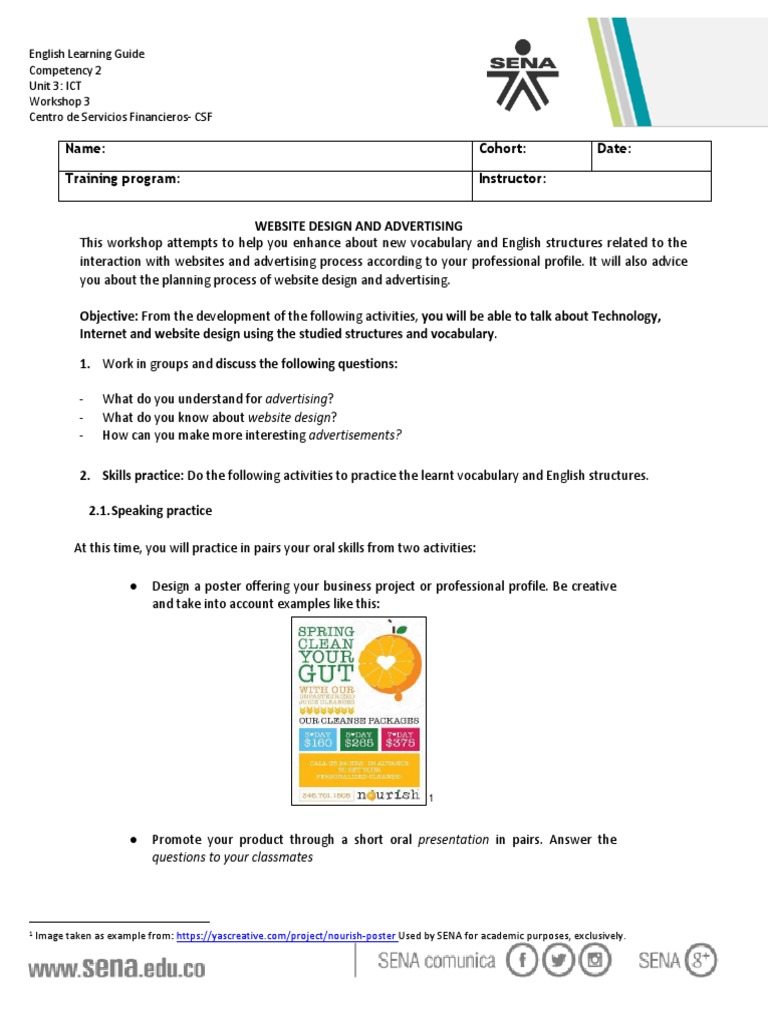 Workshop 3 - Ict-C2 | PDF | Educational Technology | Websites