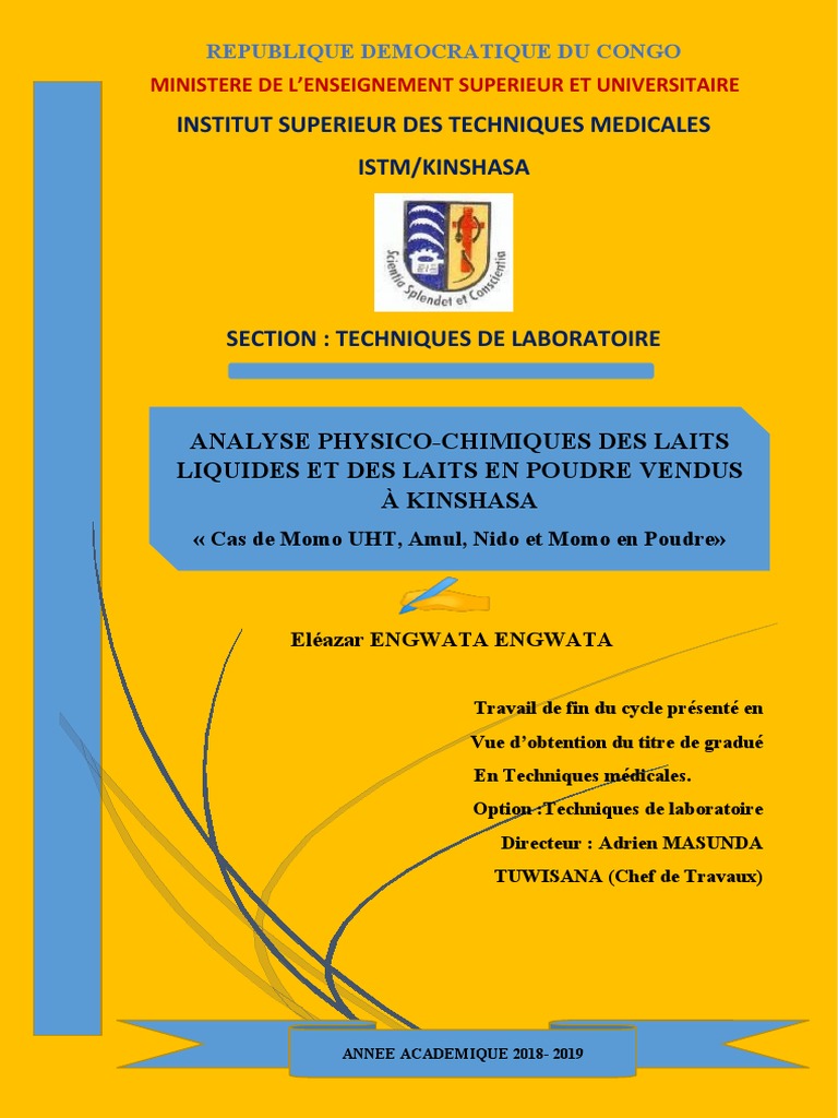 PAGE DE GARDE TFCB 1 | PDF | Bien-être | Sciences et mathématiques