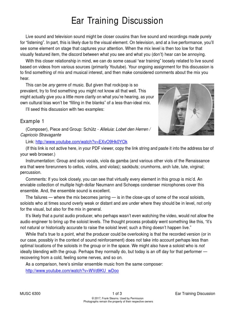 Eartraining Discussion | PDF | String Instruments | Bass Guitar