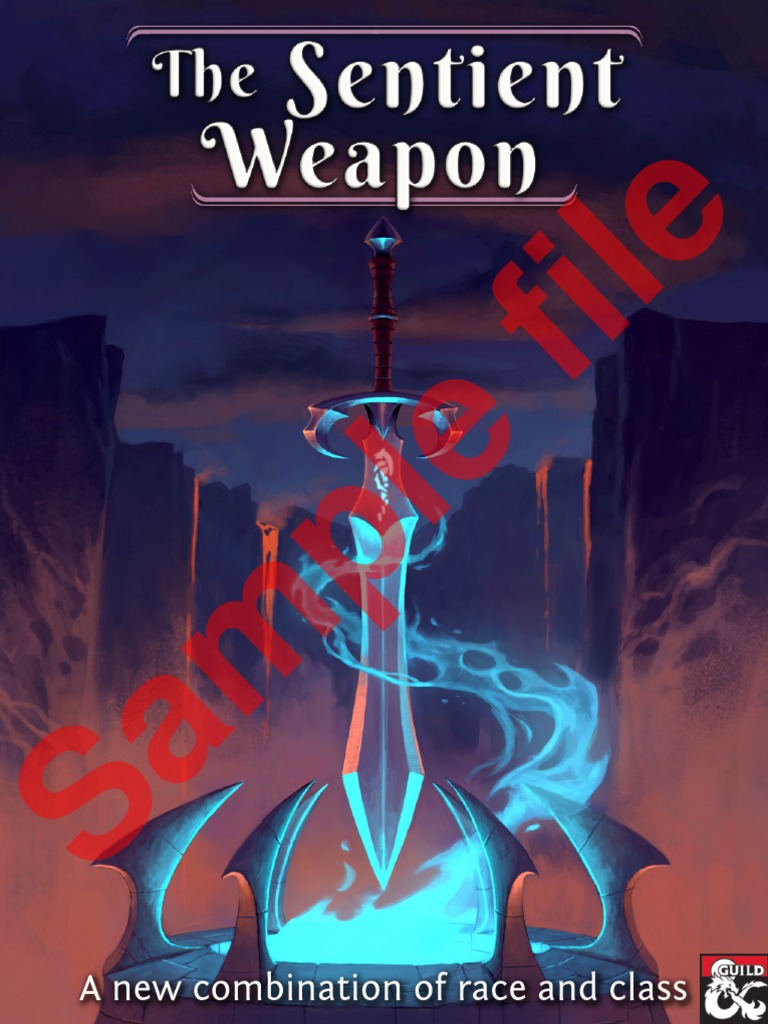 351692-Sample Sentient Weapons | PDF | D20 System | Gary Gygax Games