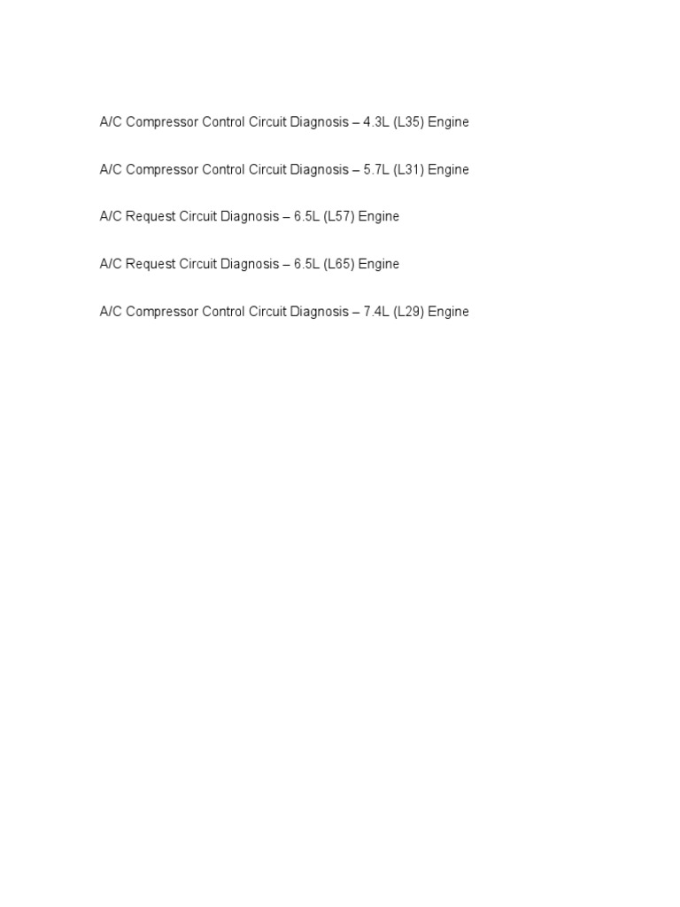AC Compressor Control Circuit | PDF