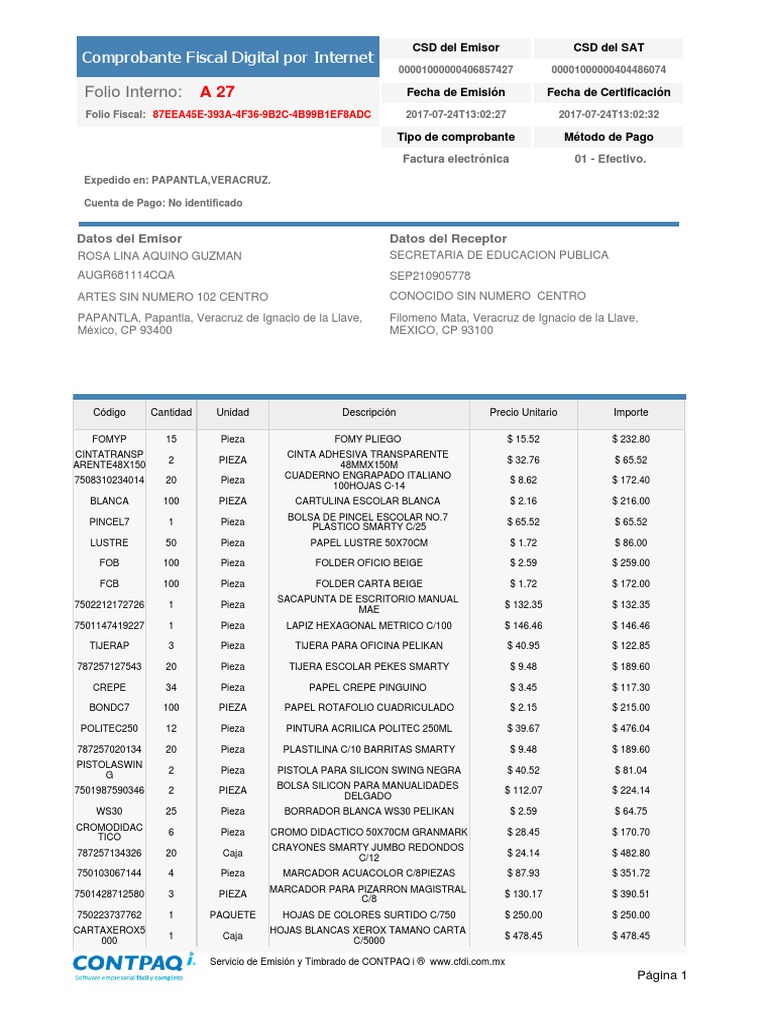Folio Fiscal | PDF | Pagos | Bancario