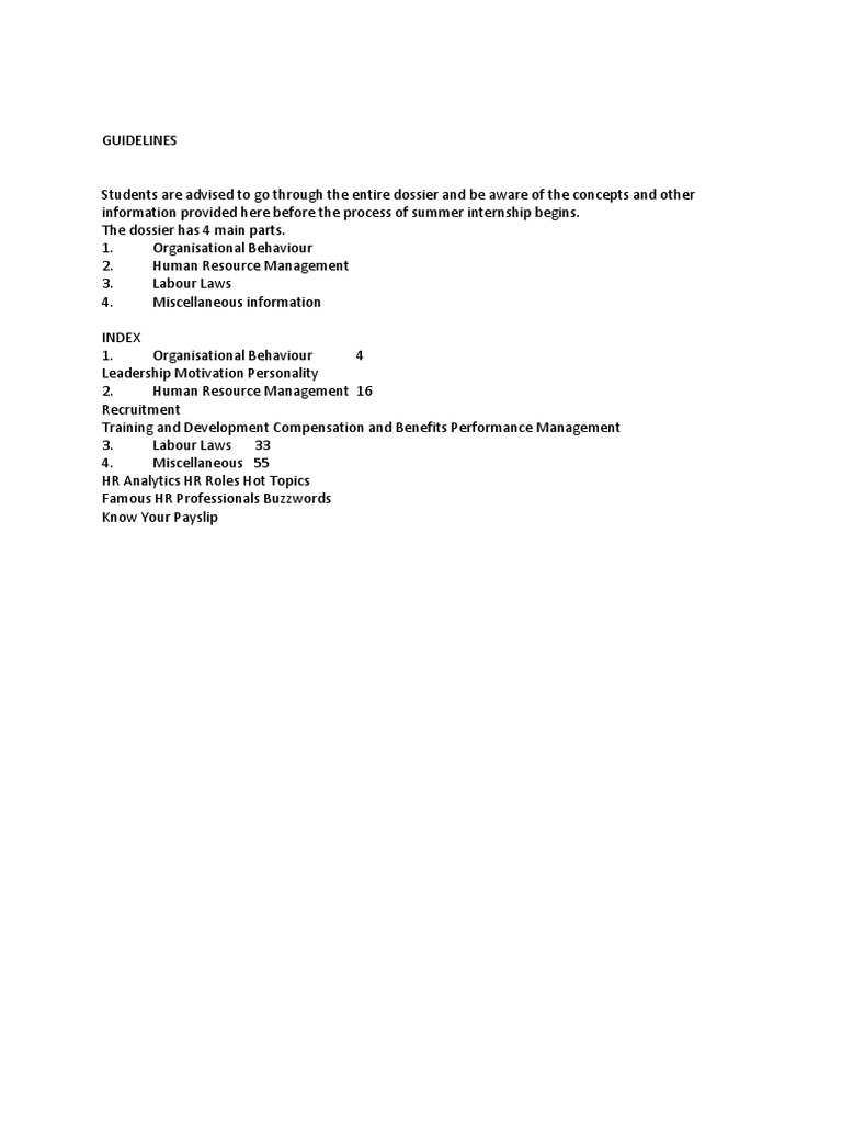 HR Dossier | PDF | Performance Appraisal | Recruitment