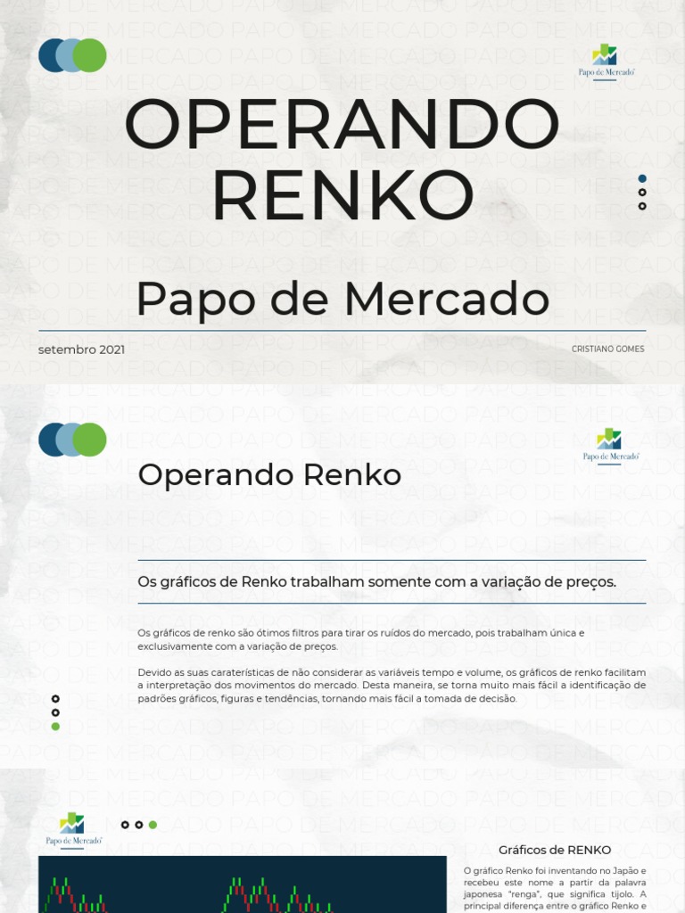 Slides Renko (Aulas 1 e 2) | PDF | Tempo | Tijolo