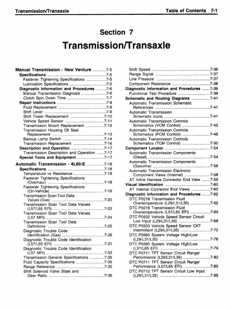 Section 7 - Transmissions | PDF | Clutch | Manual Transmission