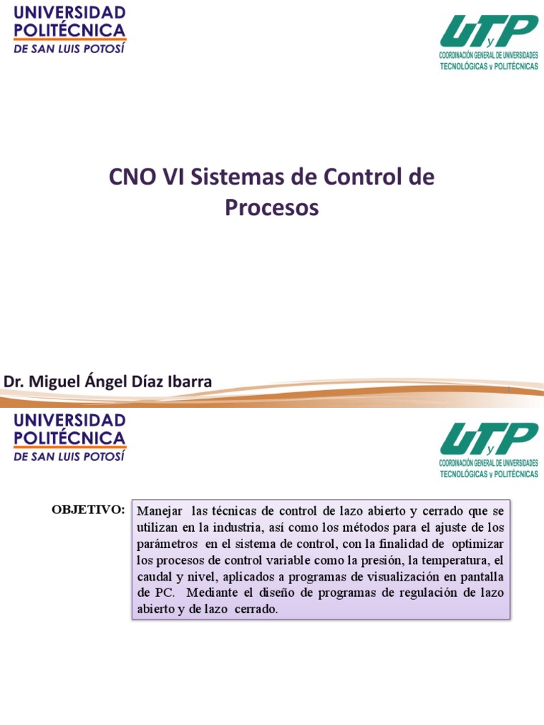 CNO VI Sistemas de Control de Procesos 09-02-22 | PDF | Sensor | Matriz (Matemáticas)