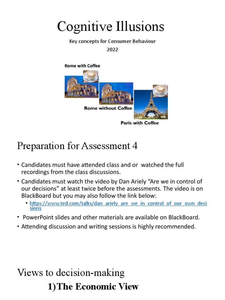 Cognitive Illusions-Compressed | PDF | Decision Making | Rationality
