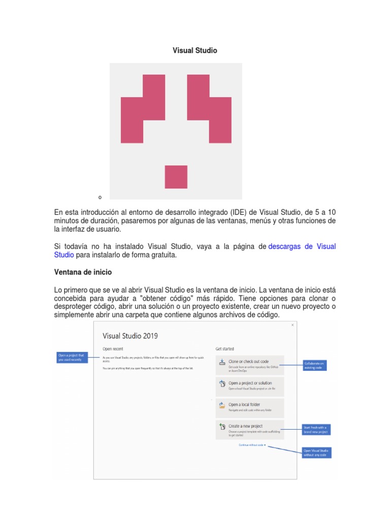 Visual Studio Net Instalación y Entorno | PDF | Ventana (informática ...