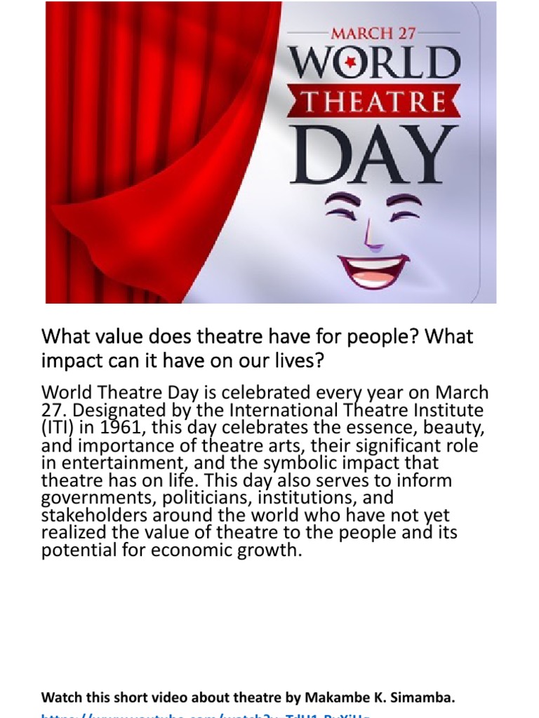Impact of Theatre on Society | PDF | Art