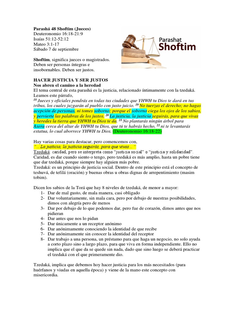 48 Shoftim | PDF | Justicia | Crimen y violencia