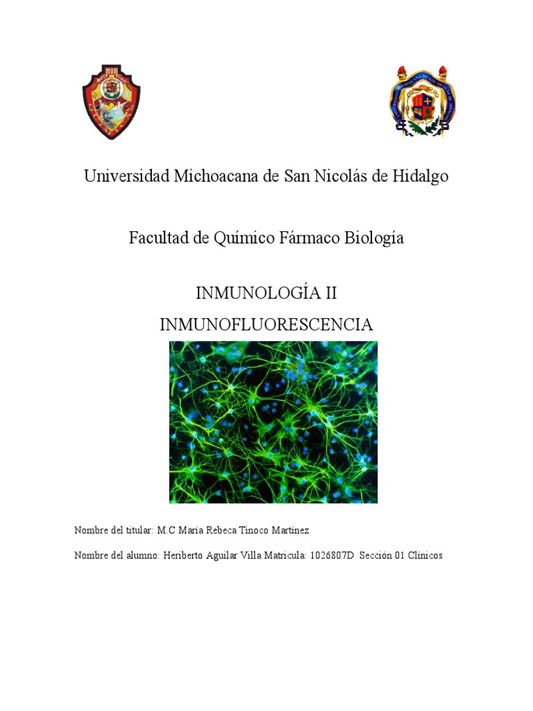 Guía de Inmunofluorescencia | PDF