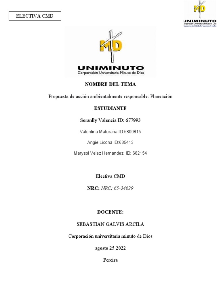 Actividad 3, ELECTIVA CMD. | PDF | Residuos | Reciclaje