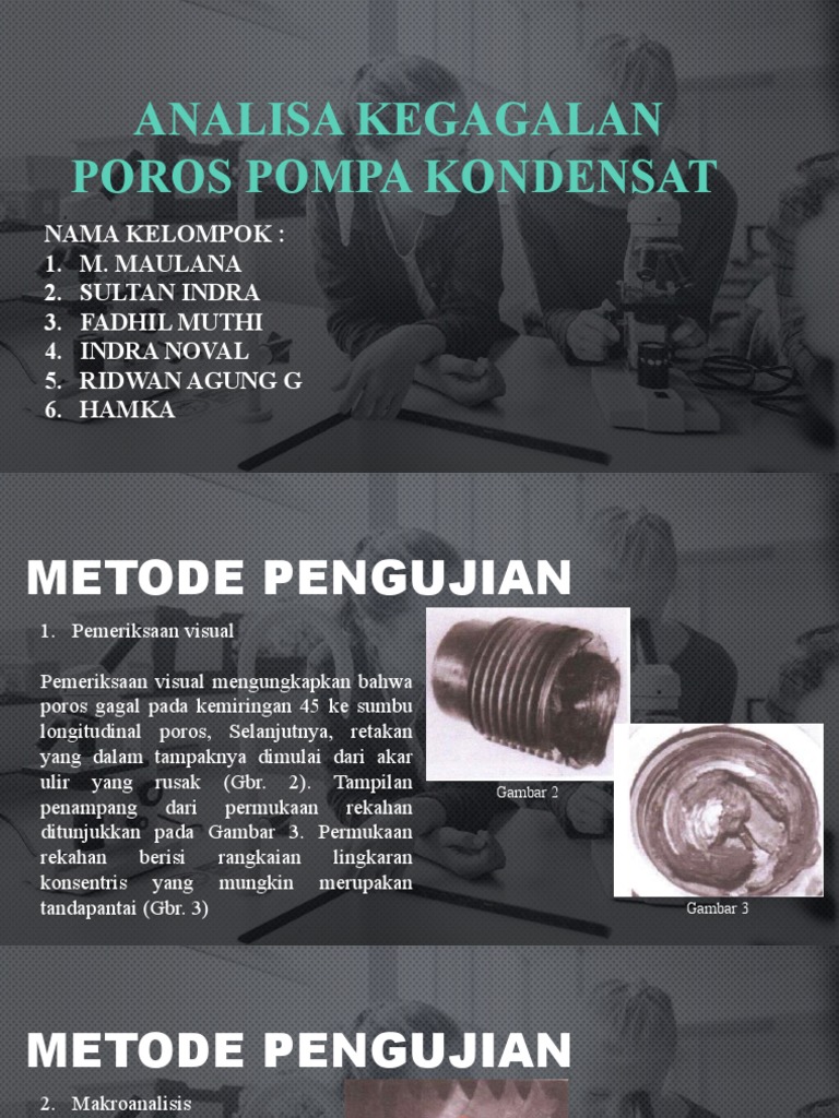 Analisa Kerusakan Poros Pompa Kondesat | PDF