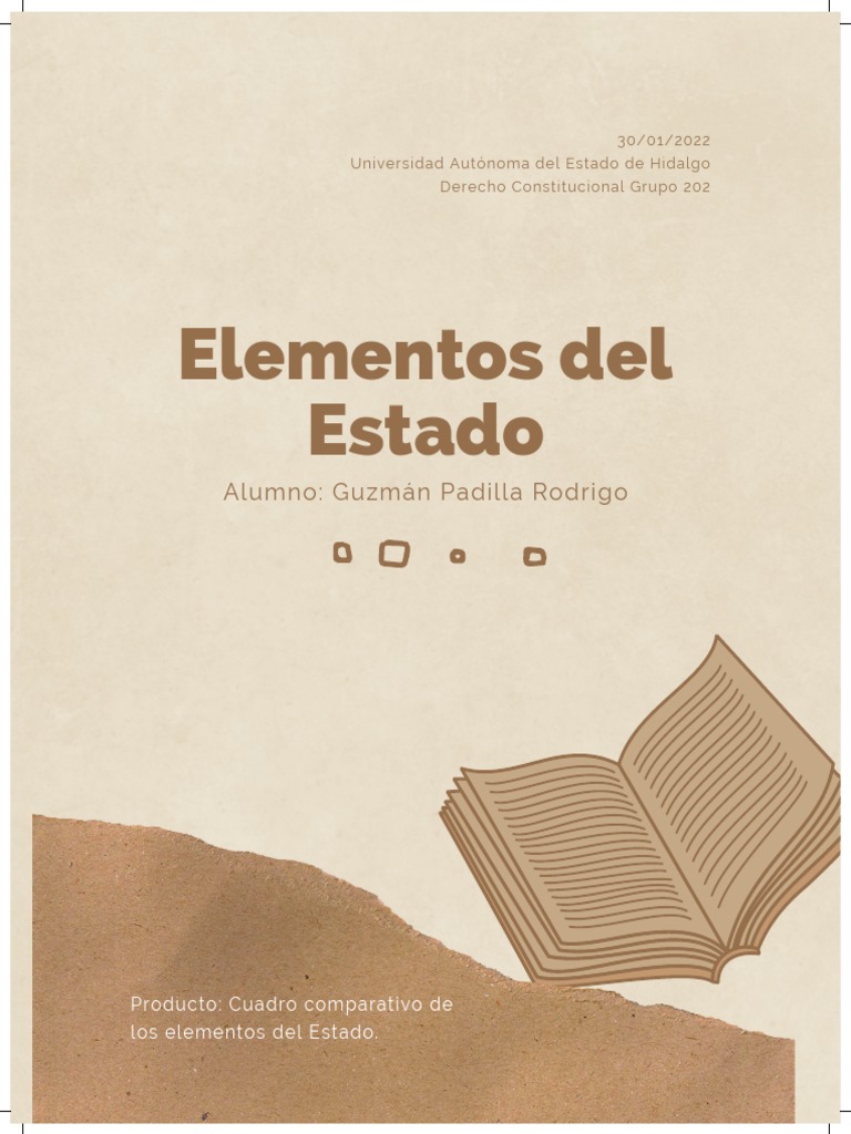 Cuadro Sinoptico Elementos Del Estado | PDF | Estado (política) | Gobierno