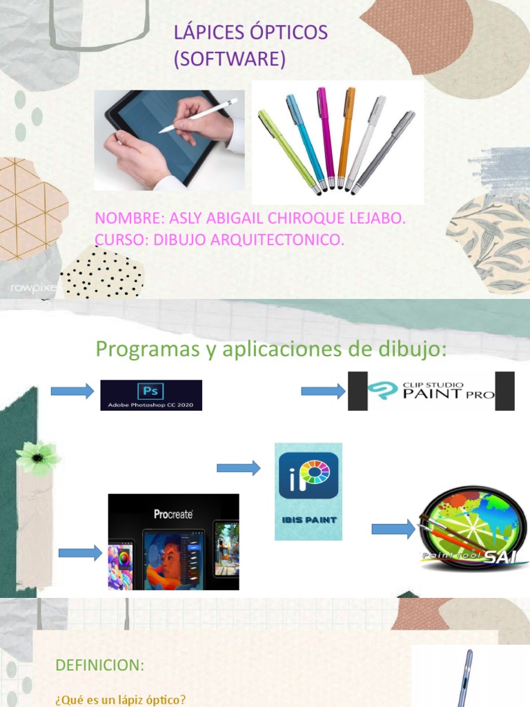 Características del lápiz óptico | PDF