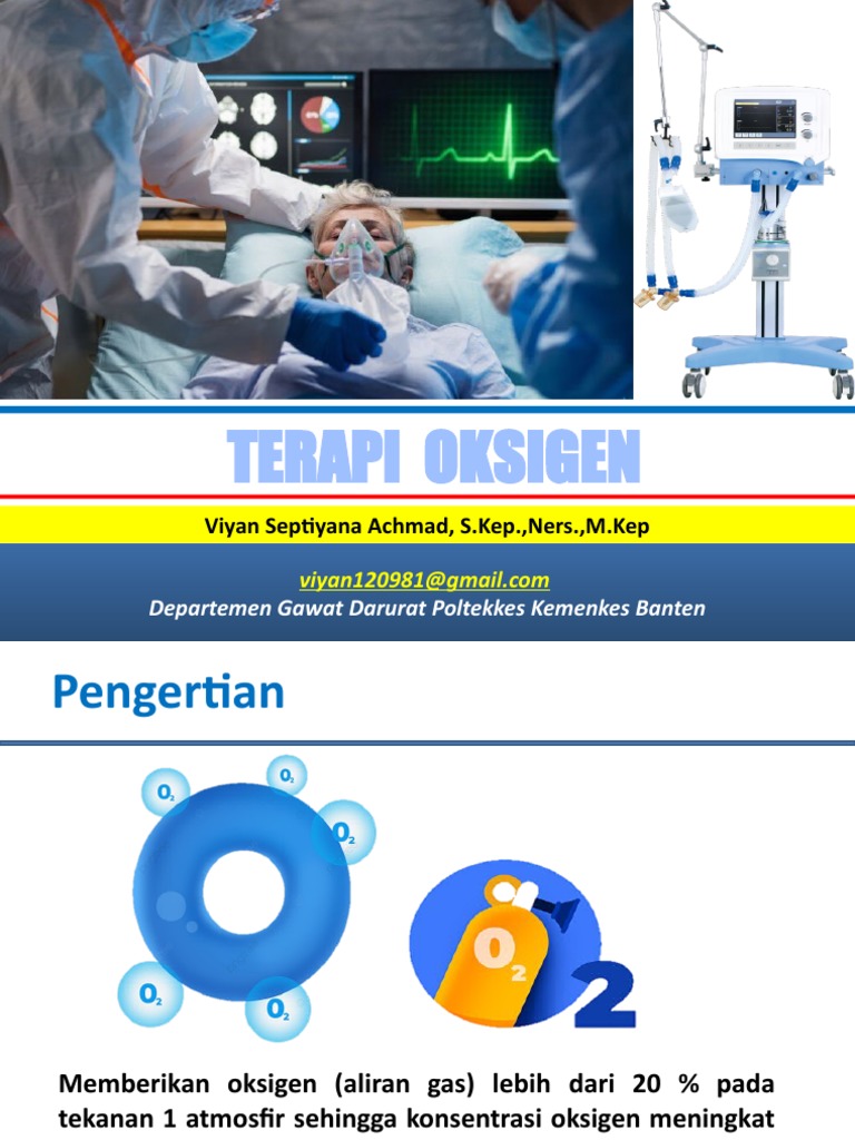 TERAPI OKSIGEN: ALAT DAN METODE PENTING UNTUK MENINGKATKAN OKSIGENASI | PDF
