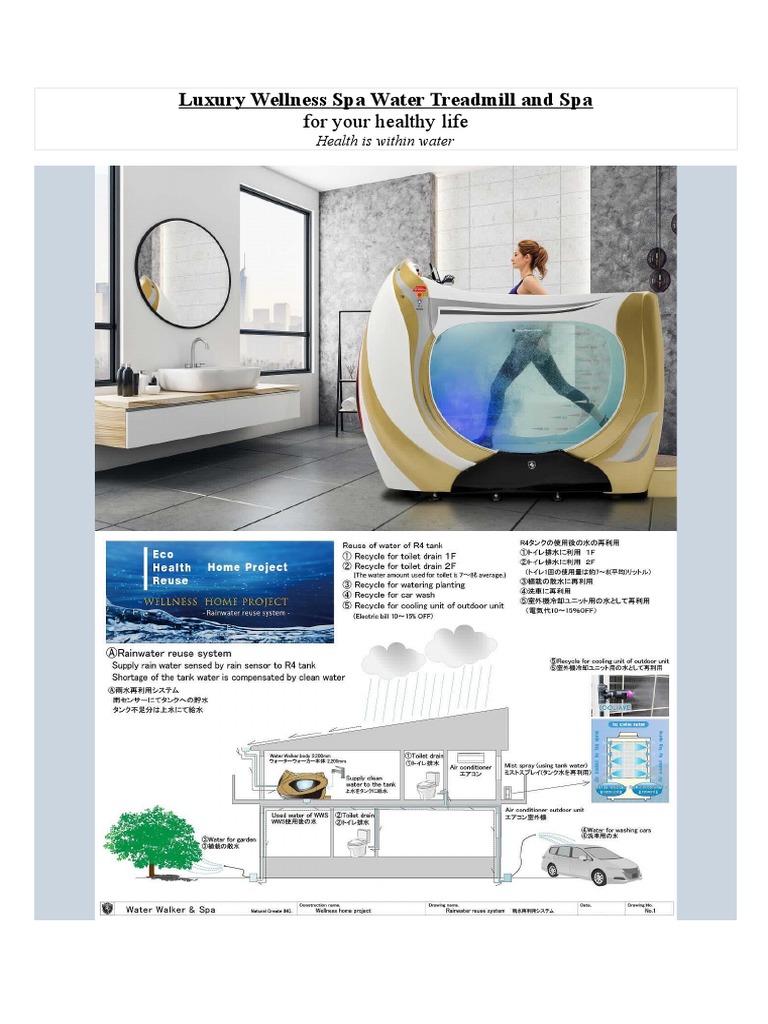 Luxury Wellness Spa Water Treadmill and Spa | PDF | Spa | Water