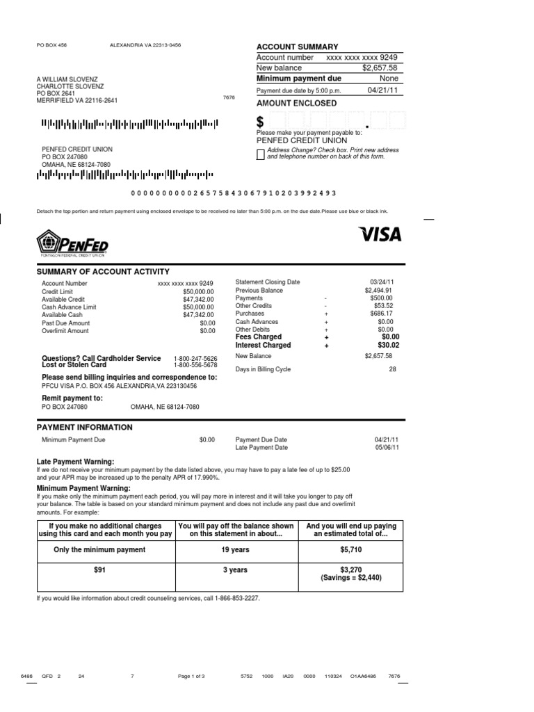 Credit Card Statement Summary 2023 | PDF | Annual Percentage Rate ...