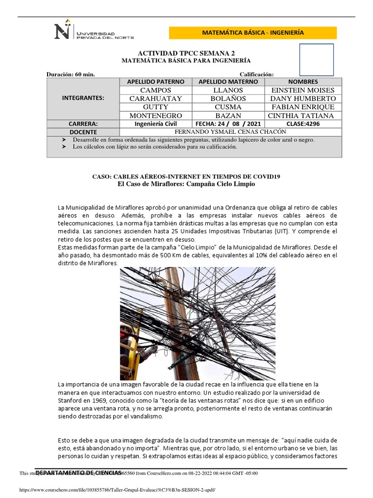 Taller Grupal Evaluaci N SESION 2. A PDF | PDF | Métodos y materiales de enseñanza