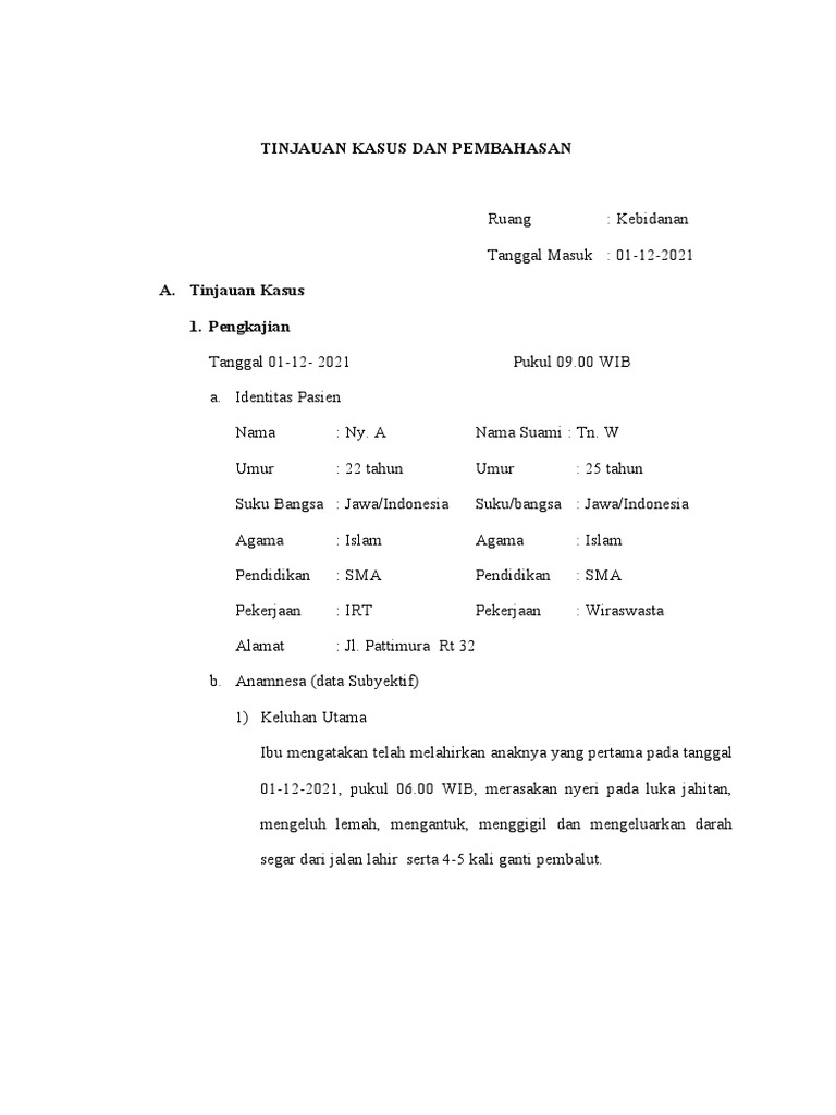 Askeb Sisa Placenta | PDF