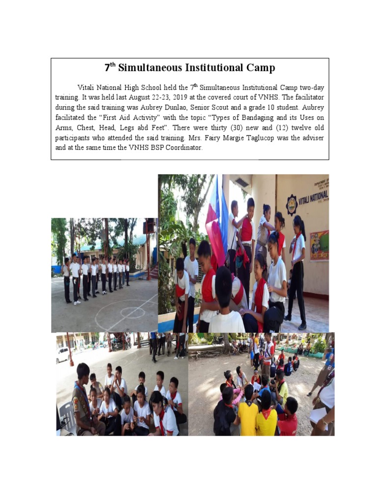 7th Institutional Camp | PDF | Self-Improvement | Science & Mathematics