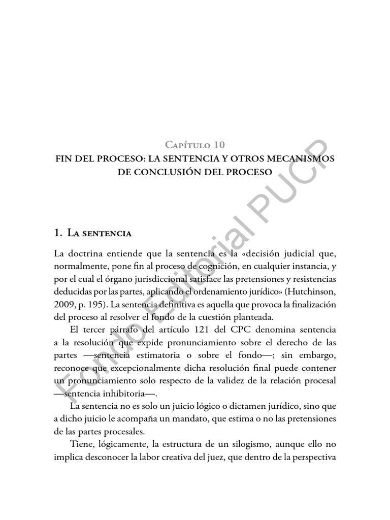 La Sentencia en El Pca | PDF | Sentencia (ley) | Jurisdicción