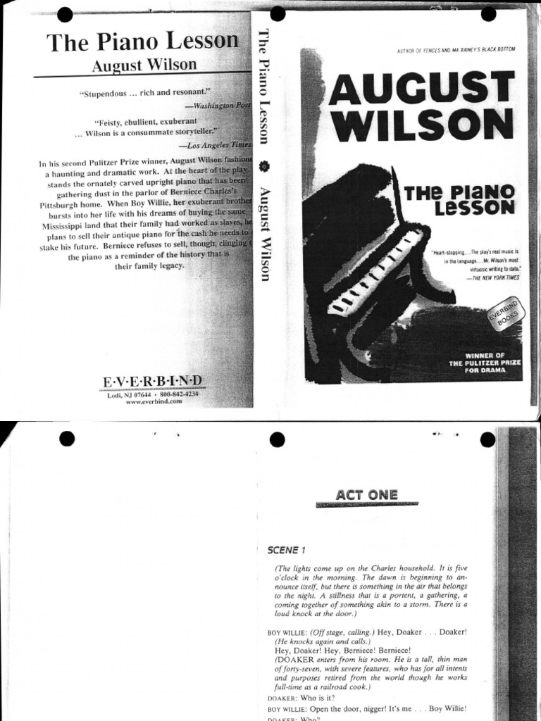 The Piano Lesson - August Wilson | PDF | Plays Adapted Into Films ...