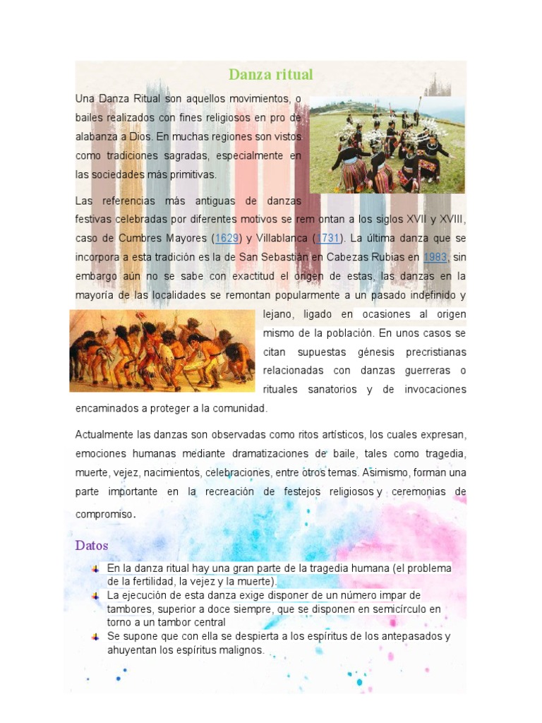Danza Ritual | PDF | Bailes | Rituales