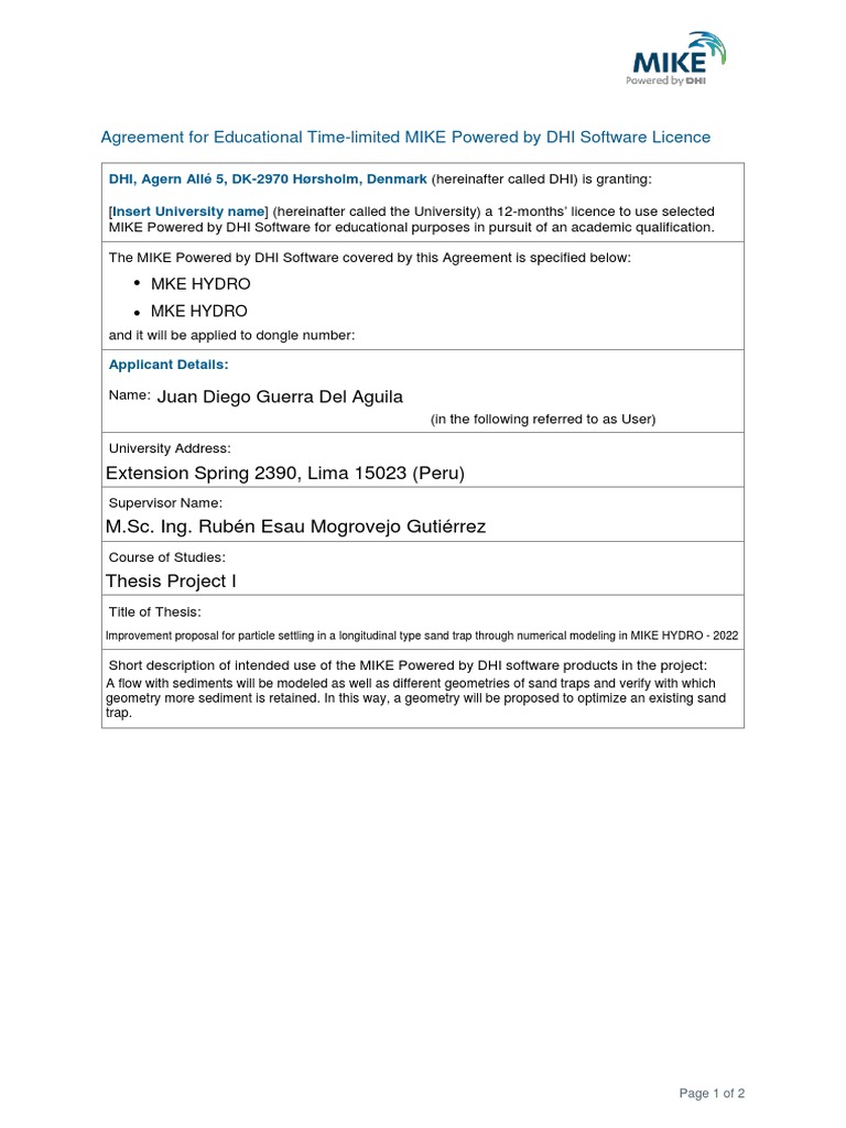 MPBD - ThesisAgreementUK - JDG - FIRMADO | PDF | License | Thesis