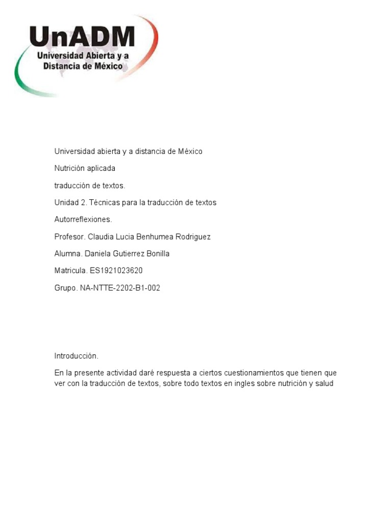 Tte U2 at Dagb | PDF | Crecimiento personal y profesional