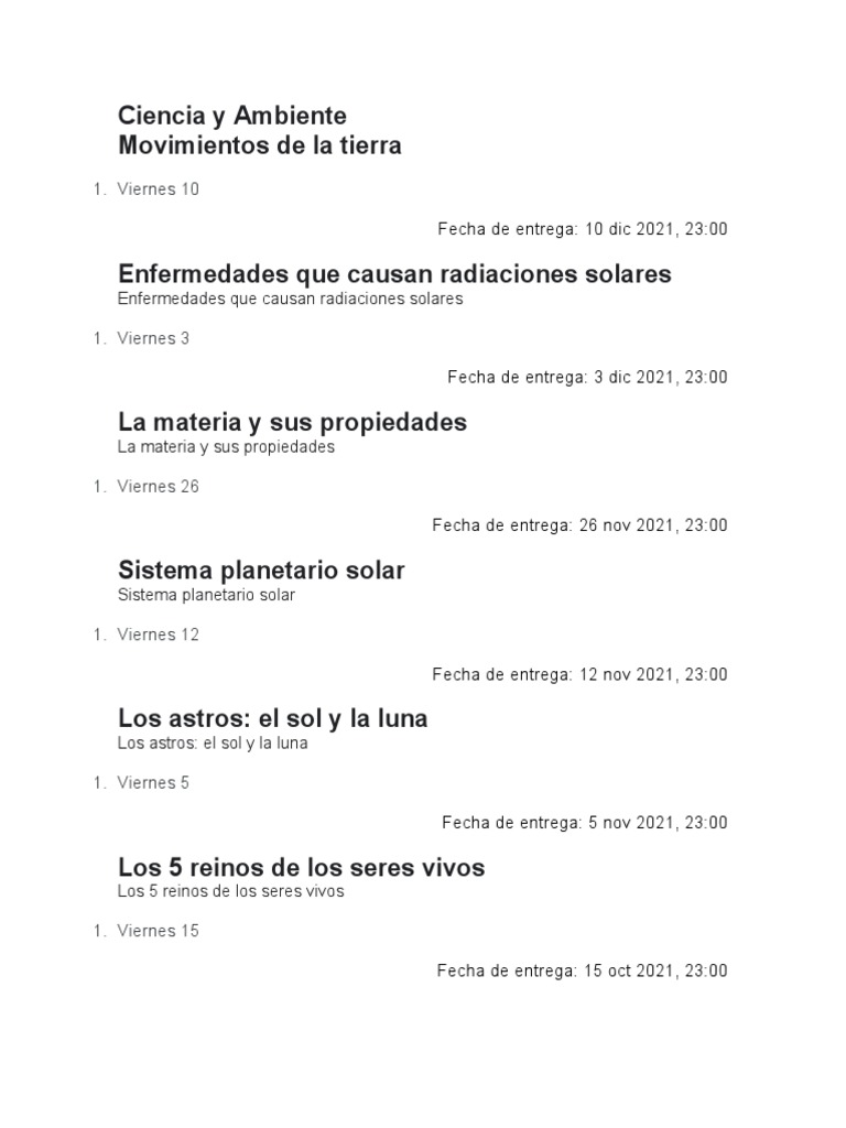 Temas de Ciencia y Ambiente | PDF | Naturaleza