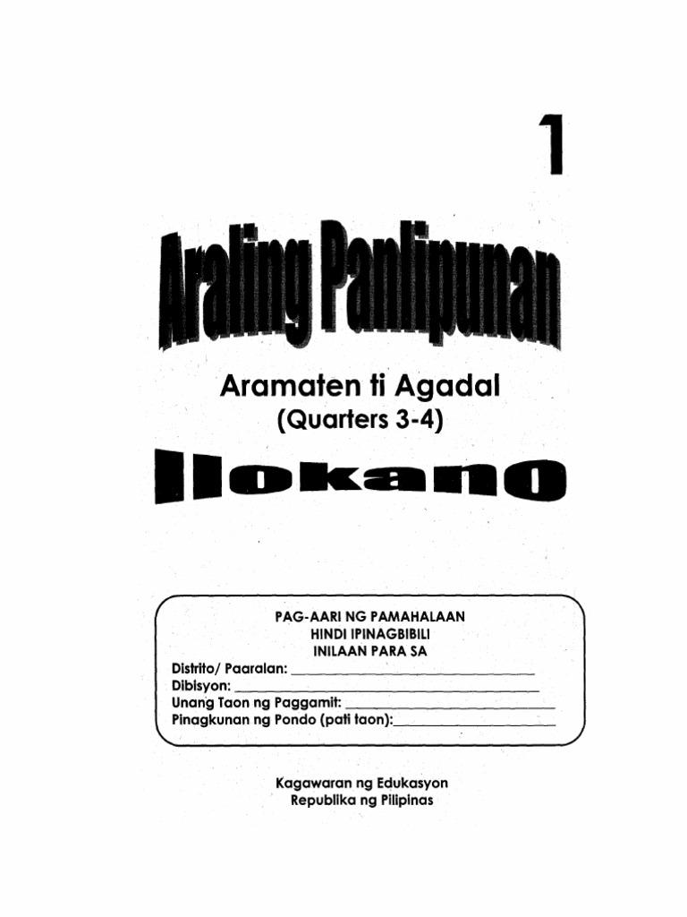 AP 1 - Quarter 3&4 | PDF