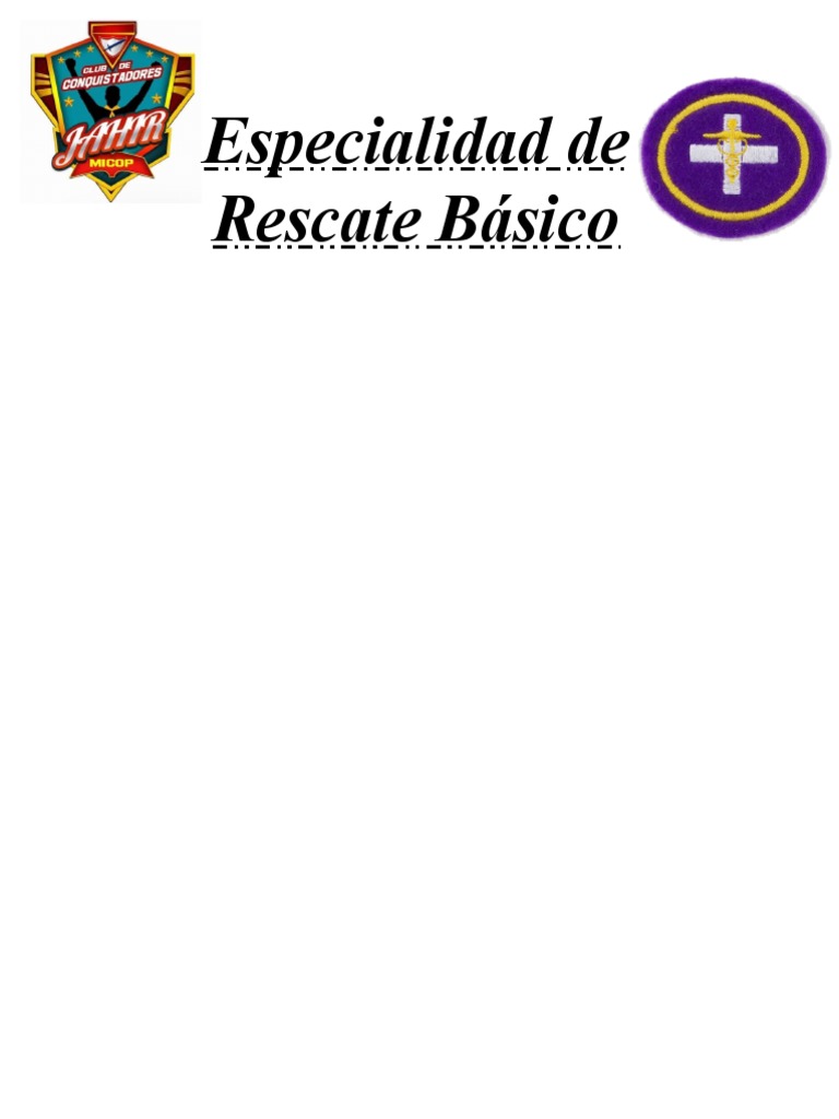 Especialidad de Rescate Básico | PDF