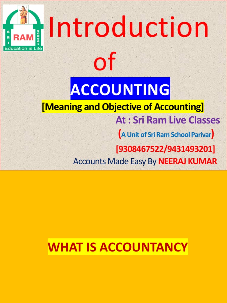 Introduction of Accounting 2020 | PDF | Accounting | Balance Sheet