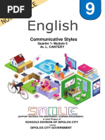English-9-Quarter-2-Module-4-Week 4 | PDF | Learning