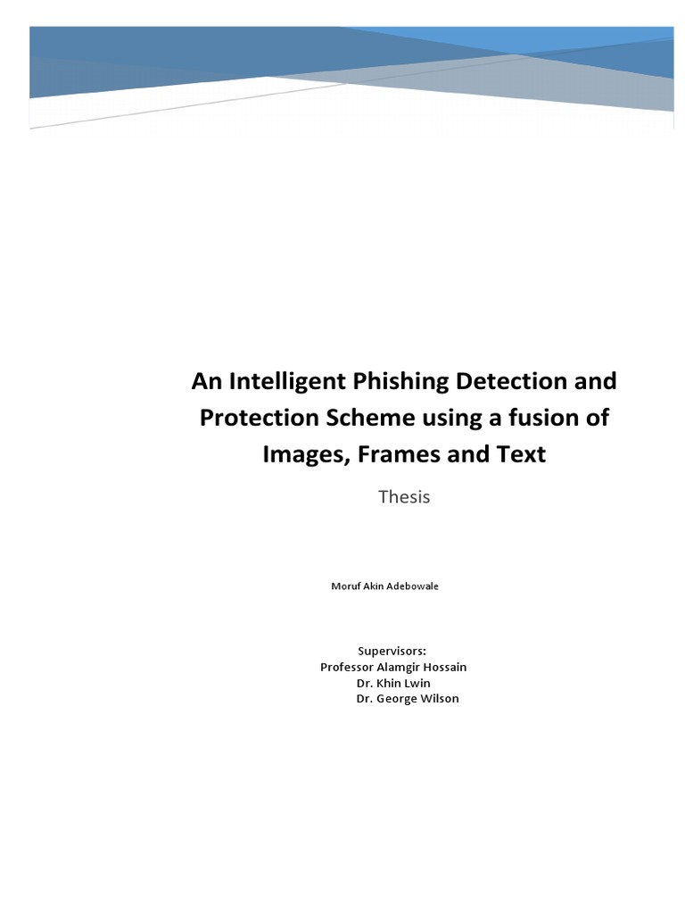 An Intelligent Phishing Detection And Protection Scheme Using A Fusion Of Images Frames And