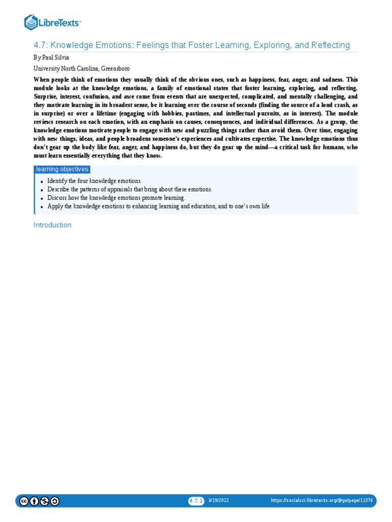 4.7 Knowledge Emotions Feelings That Foster Learning Exploring and ...