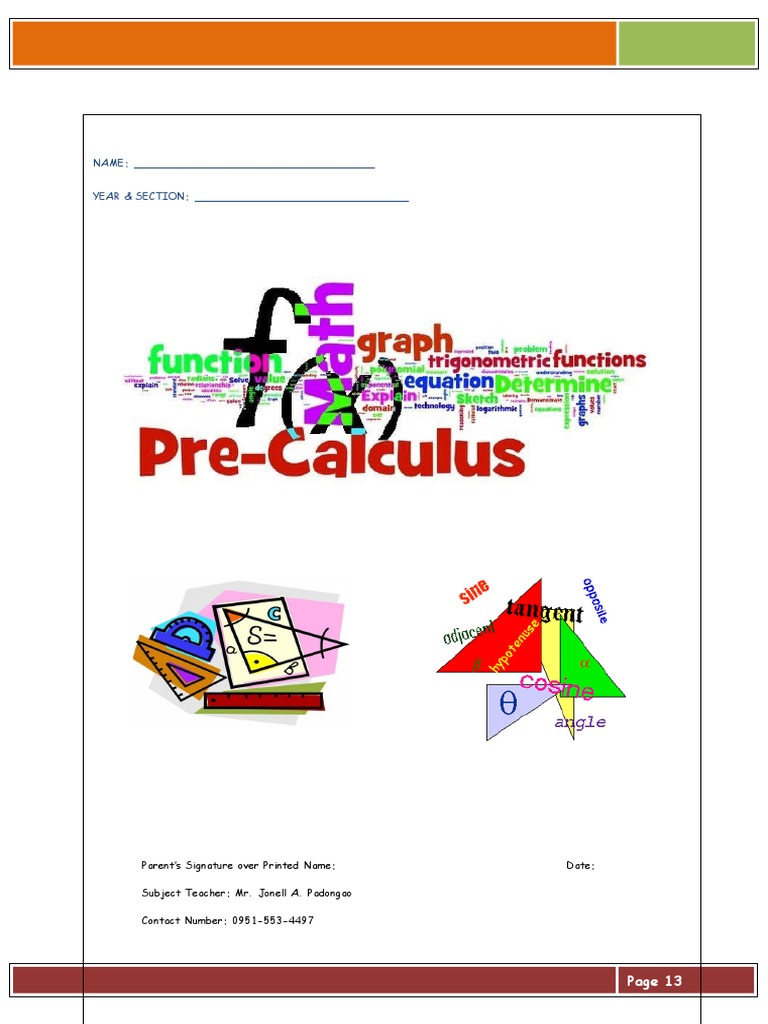 Q2 Week 5-7 Pre-Calculus | PDF | Equations | Elementary Mathematics