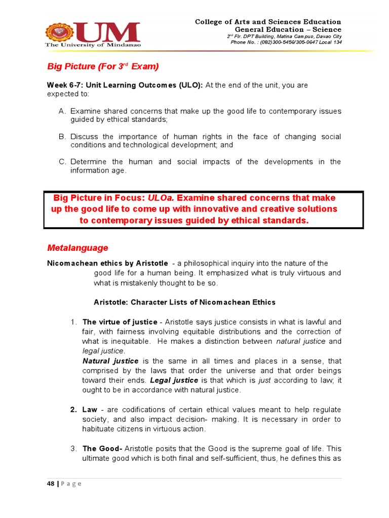STS Module Week 6 7 FINAL | PDF | Utilitarianism | Morality