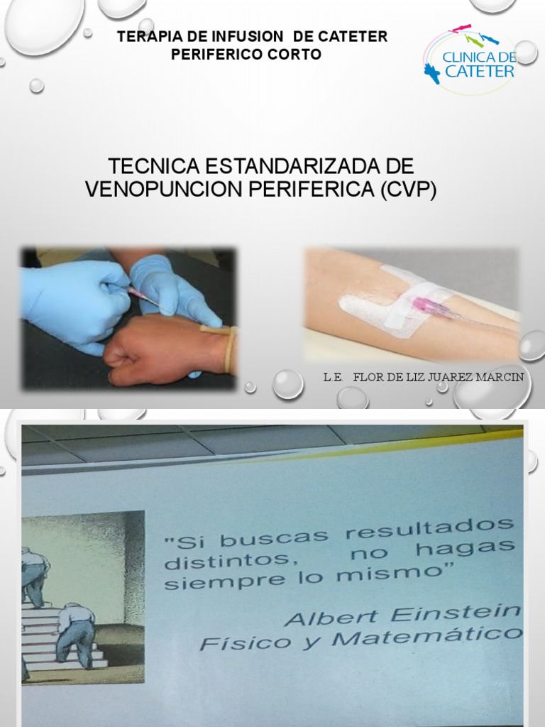 Tecnica de Venopuncion Periferica | PDF | Terapia intravenosa ...
