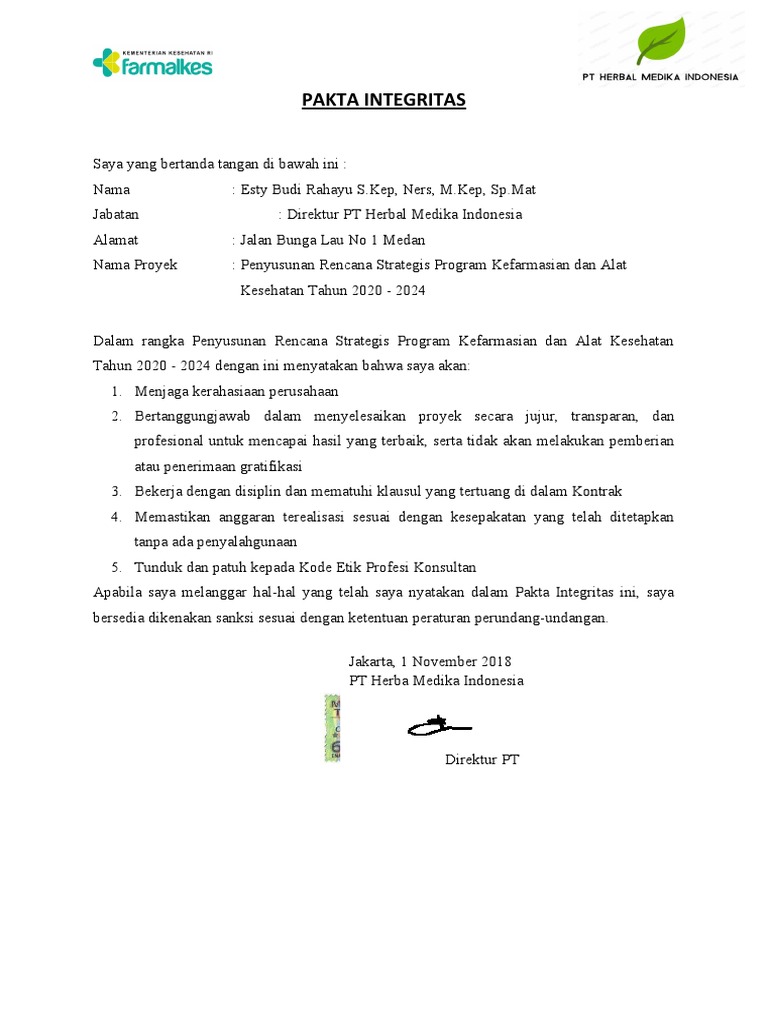 TugasWajib PaktaIntergitas Esty Budi | PDF